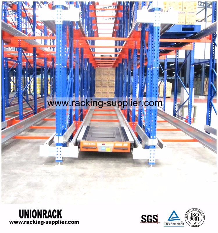 Automated warehouse racking system Radio shuttle rack with pallet ...